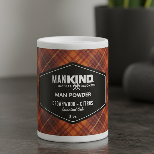 Cedarwood Citrus Man Powder 2 oz - Natural Body Powder USA Made ...