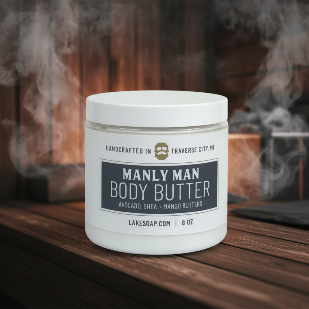 Manly Man Body Butter | Shea, Avocado & Mango Butter | Artisan Shop USA