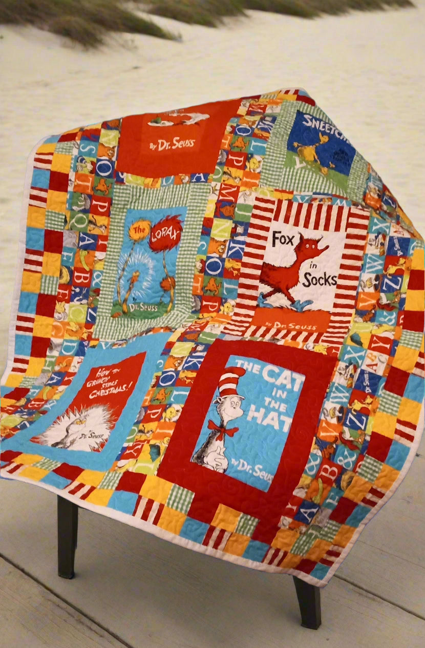 Cartoon-Inspired Youth Quilt 39x47" | Free Giveaway | Artisan Shop USA